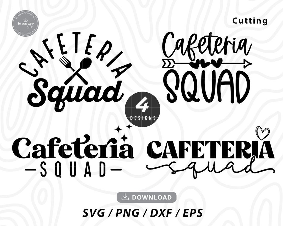 Cafeteria Squad Svg Lunch Lady Svg Cafeteria Worker Png Food Service