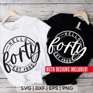 Hello Thirty SVG, 30. Geburtstag svg, Geburtstags-Shirt svg, happy ...