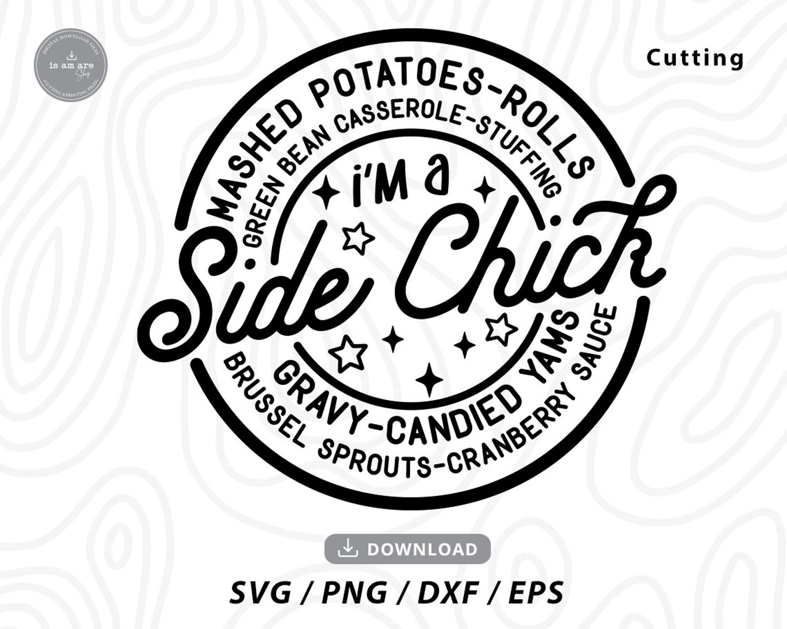 I'm a Side Chick Svgside Chick Svgthanksgiving - Etsy