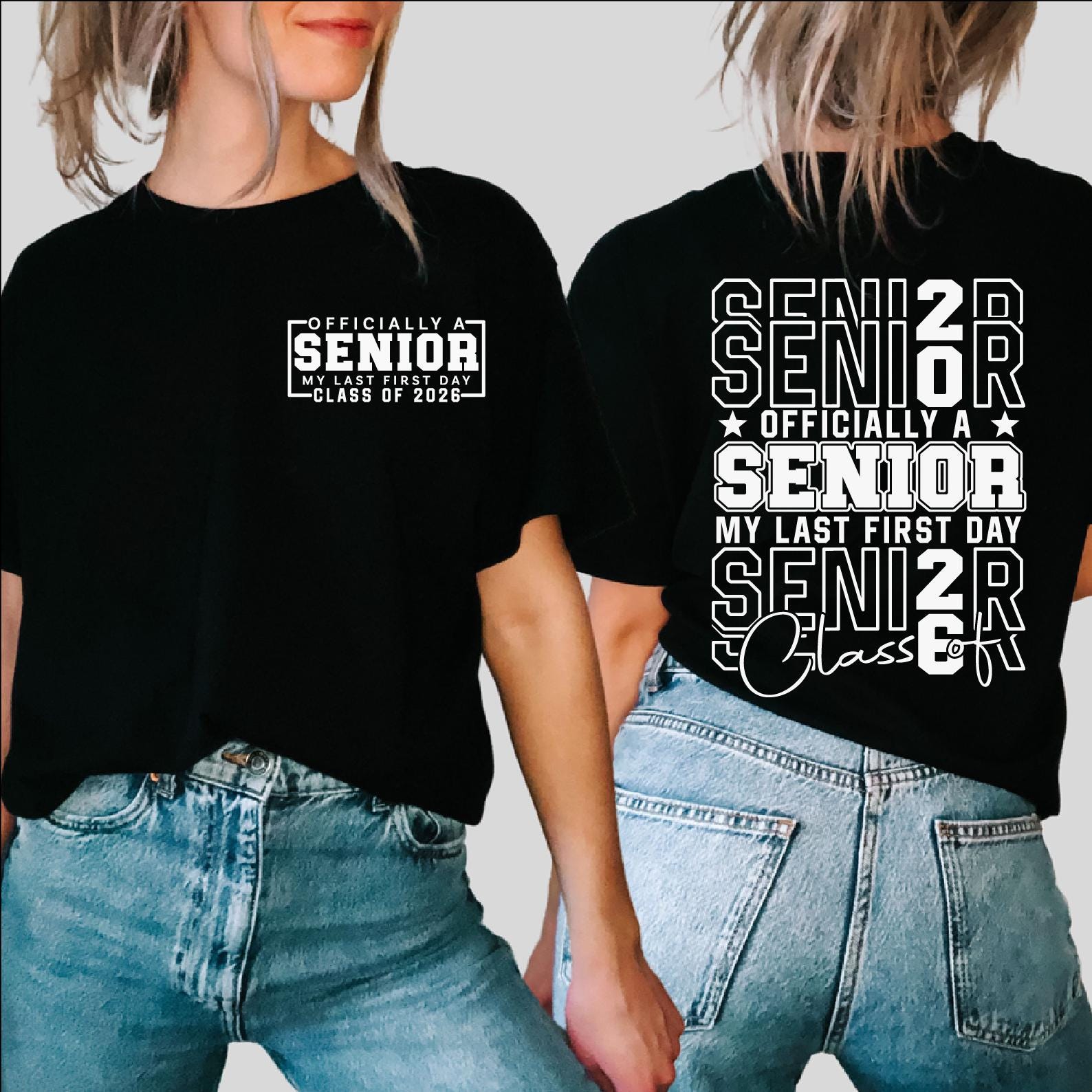 Senior 2025 SVG: Front & Back Design, Class of 2025 (digital Download ...