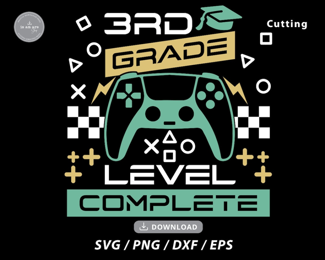 3rd Grade Svg,third Grade Level Complete Svg, Graduation Svg, End of ...