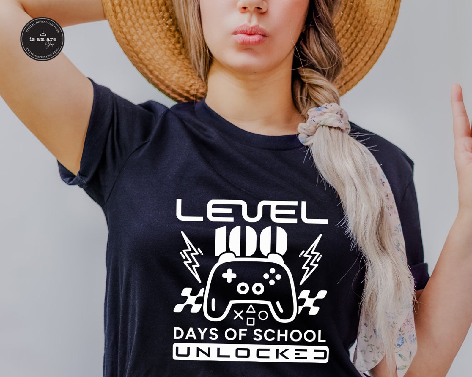 Level 100 Days Unlocked Svgvideo Game Svggame Controller - Etsy