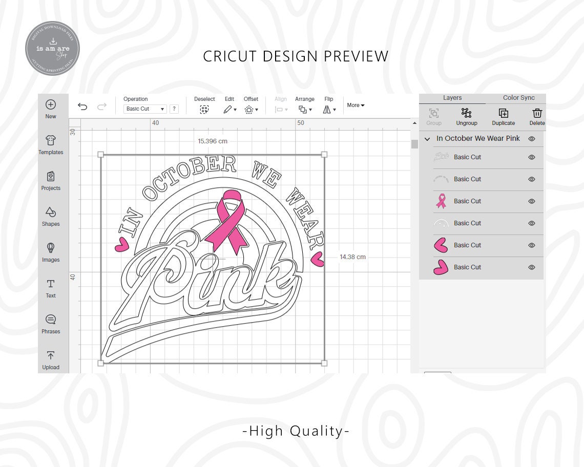 In October We Wear Pink Svgbreast Cancer Svgpink Ribbon - Etsy