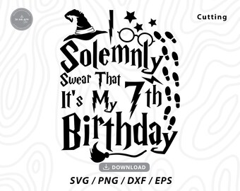 7th Magical Birthday Svg - Etsy