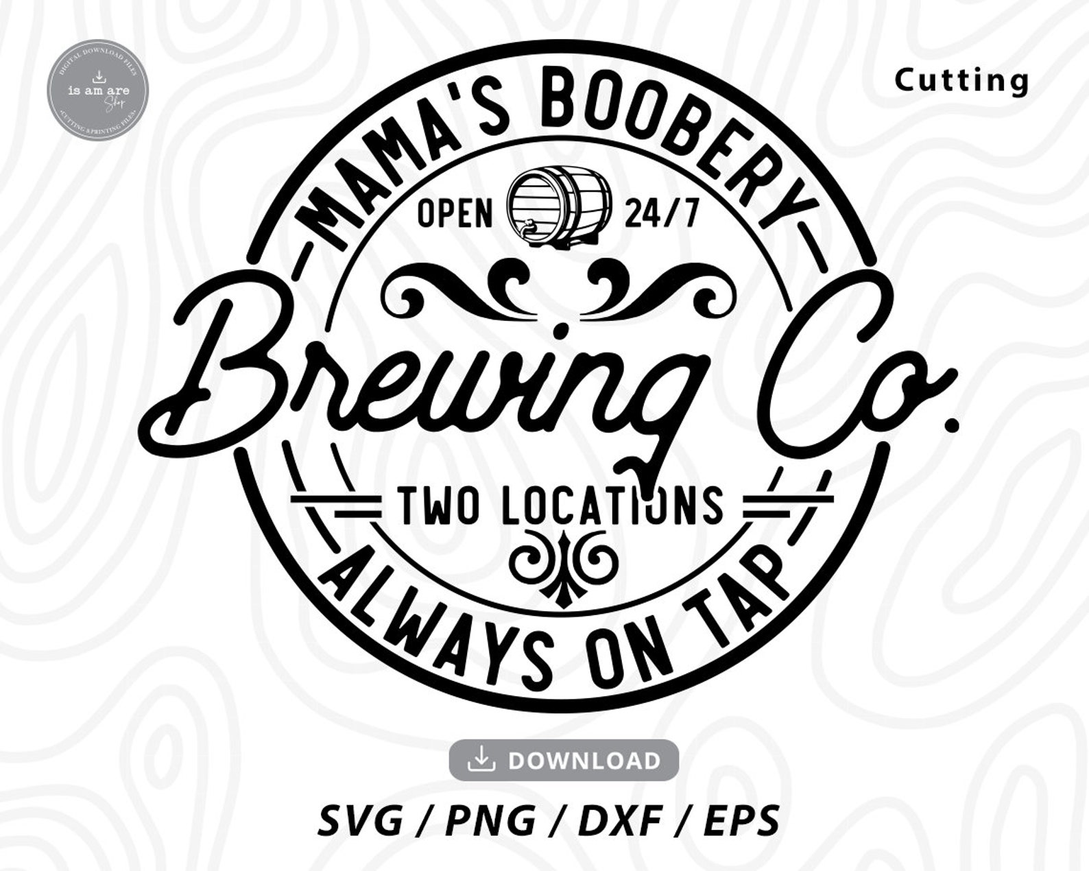 Brewing Co Svg Mama Boobery Svg Baby Shower Svgboy Mom - Etsy
