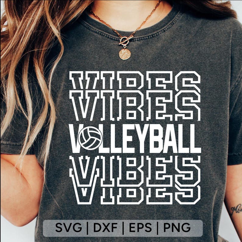 Volleyball Vibes SVG PNG: Team Mom Coach Shirt Design (digital Download ...