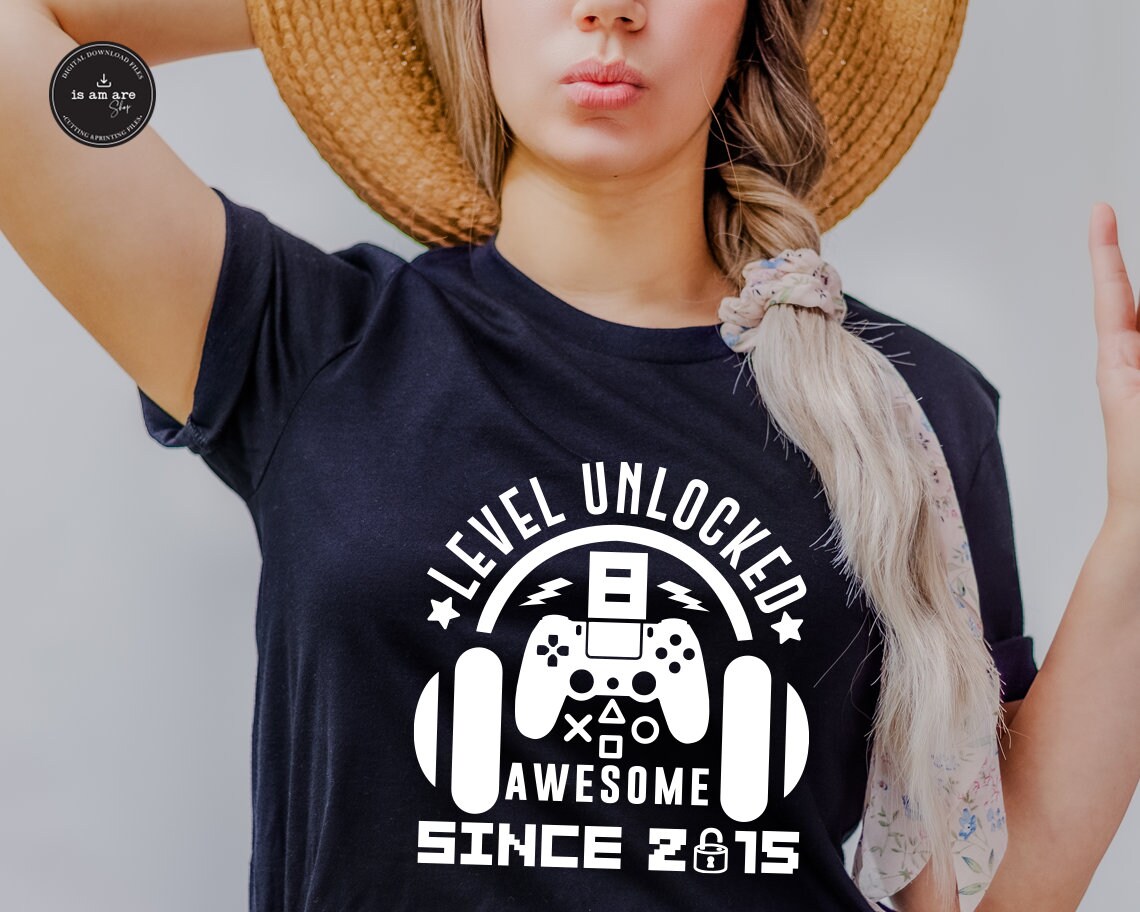 Level 8 Unlocked Svg8th Birthday Svgbirthday Boy Svglevel - Etsy