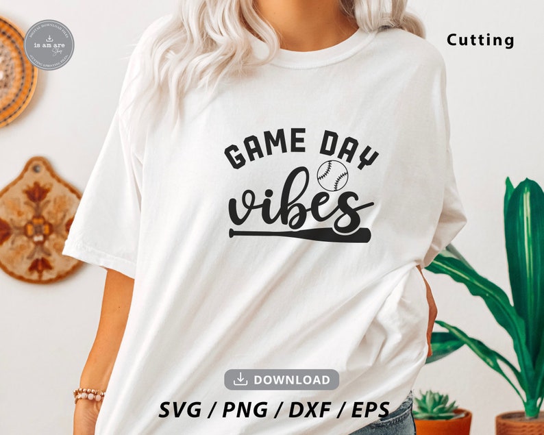 Gameday Vibes Svggameday Svgbaseball Svgbeseball Mom | Etsy