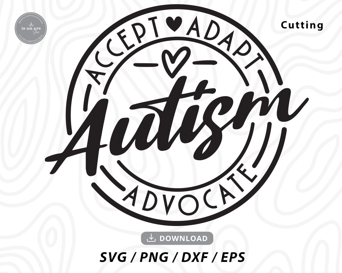Autism Awareness SVG Accept Adapt Advocate Svgautism - Etsy