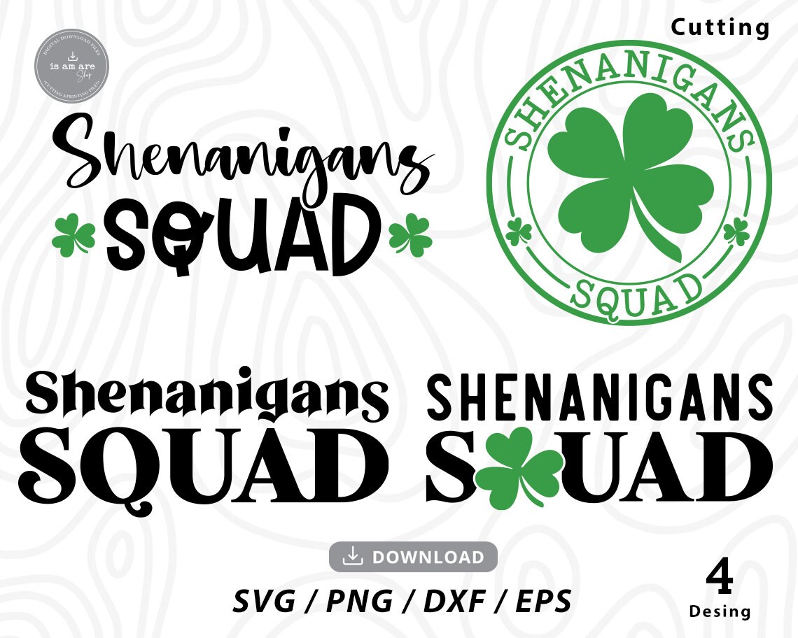 Shenanigans Squad Svgst Patricks Svg Bundle saint Patricks - Etsy