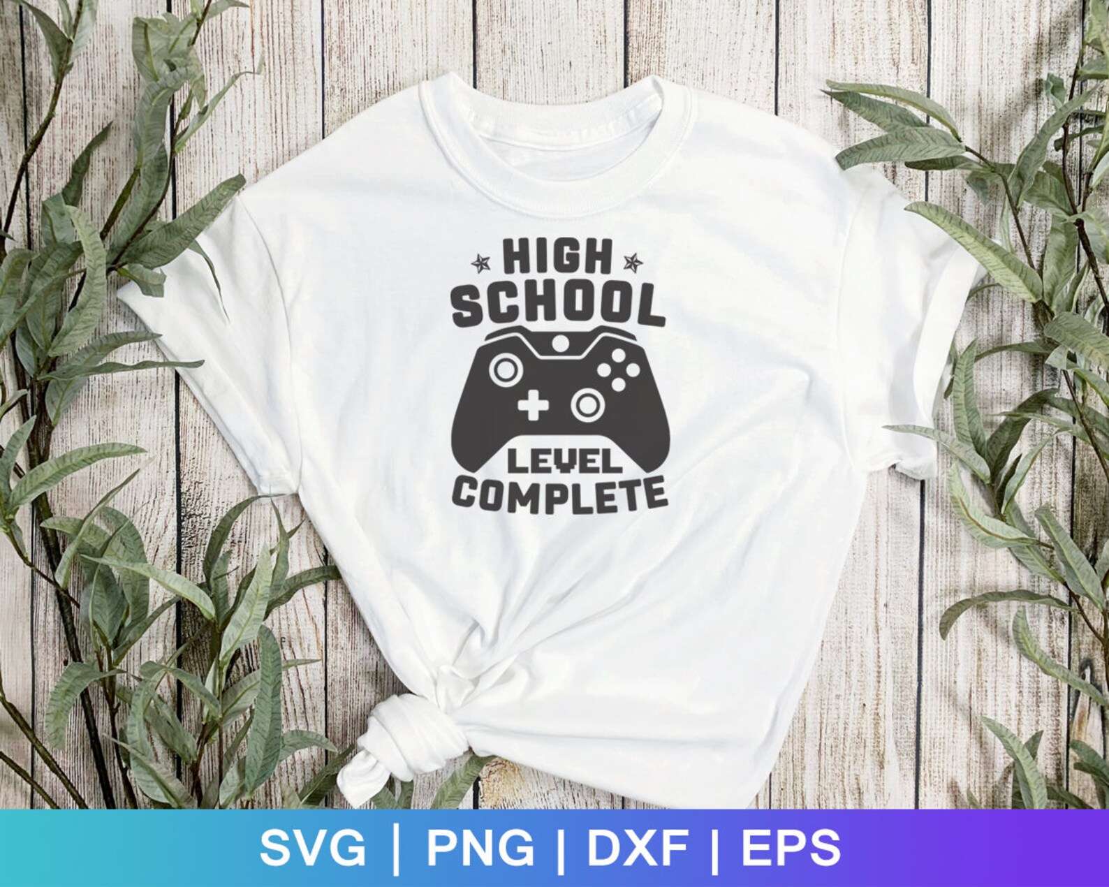 High School Level Complete SVG PNG Graduation Video Game Svg - Etsy