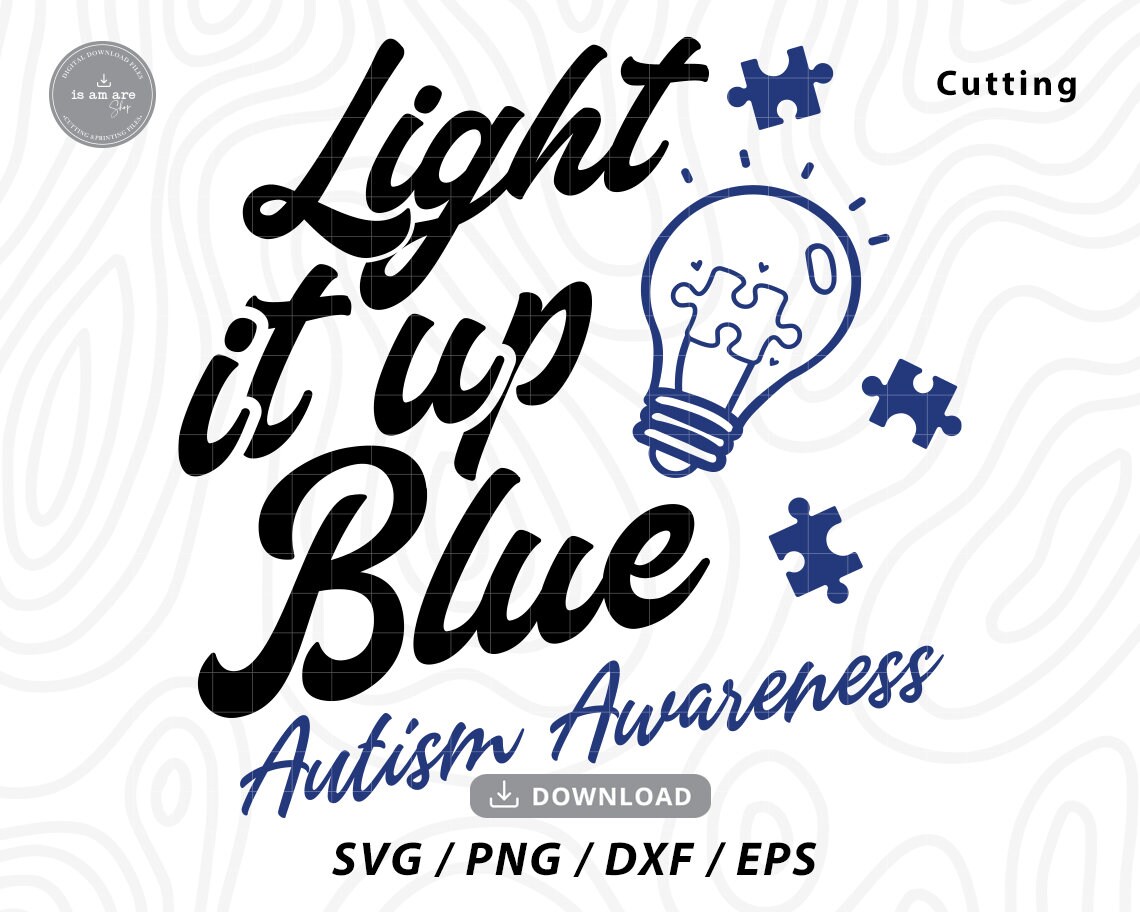 Blue Light Bulb Autism