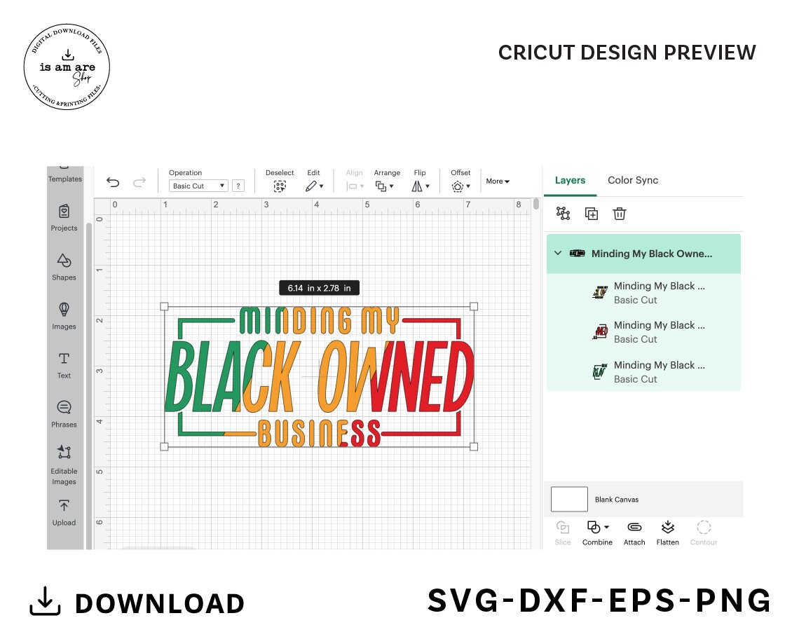 Minding My Black Owned Business SVG - Digital Download - Etsy