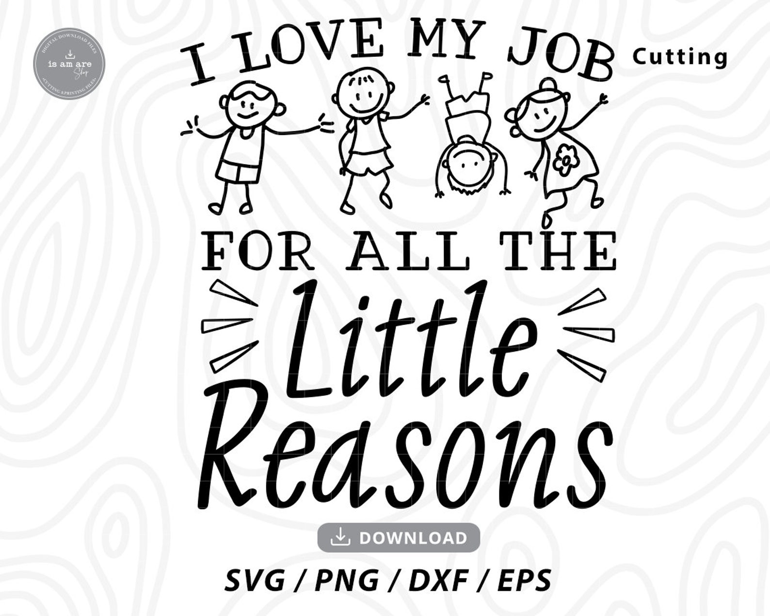 I Love My Job Teacher SVG: Back to School Cricut Files (digital ...