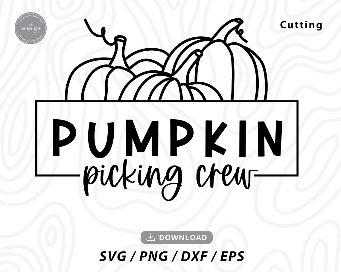 Pumpkin Picking Crew Svgkids Halloween Svgfunny Kids - Etsy