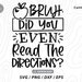 Bruh Did You Even Read the Directions SVG: Funny Teacher Cut File ...
