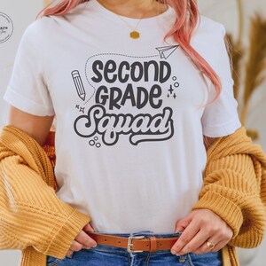 Second Grade Squad Svg,2nd Grade Svg,back to School Svg,teacher Svg ...