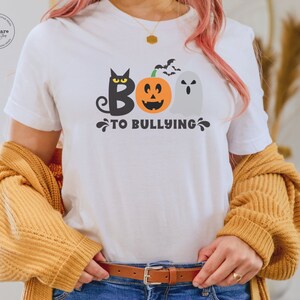 Boo to Bullying Halloween Svg: Ghost, Pumpkin, Cat (digital Download ...