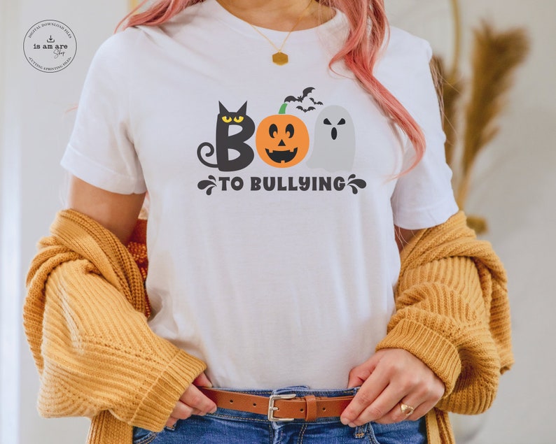 Boo to Bullying Svg Bullying Halloween Svg Ghost Halloween - Etsy