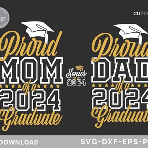 Proud of a 2024 Graduate Svg,graduation SVG Bundle,proud Mom of a 2024 ...