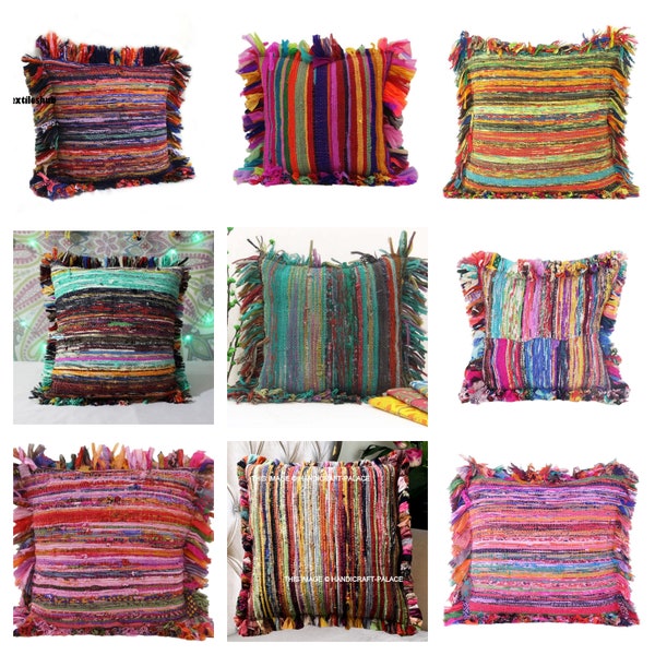Rag Rug Pillow - Etsy