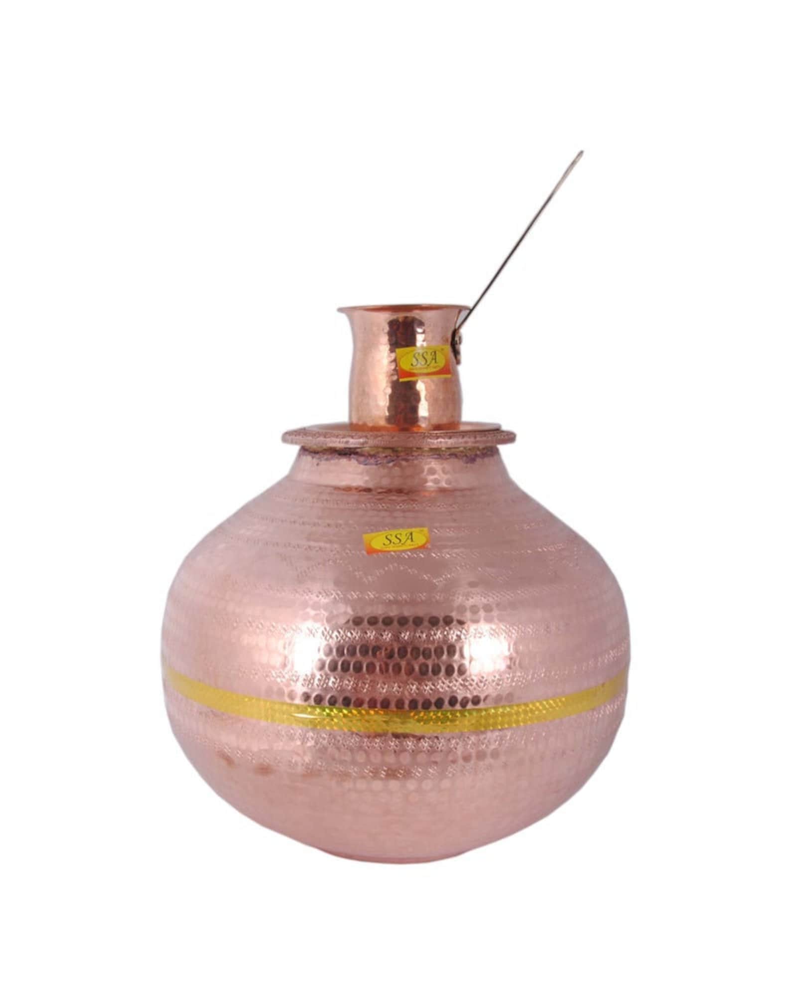 Copper Matka Water Pot hammered Matka 100%Pure Copper | Etsy