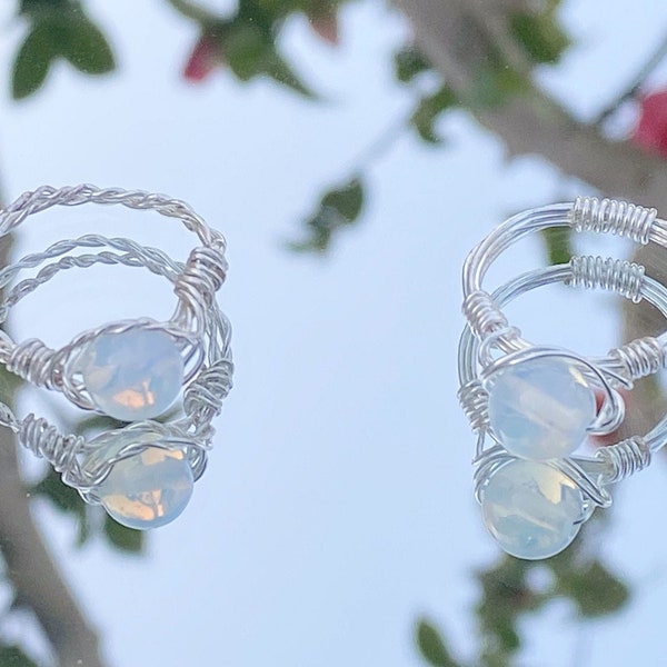 Opalite Ring - Etsy UK