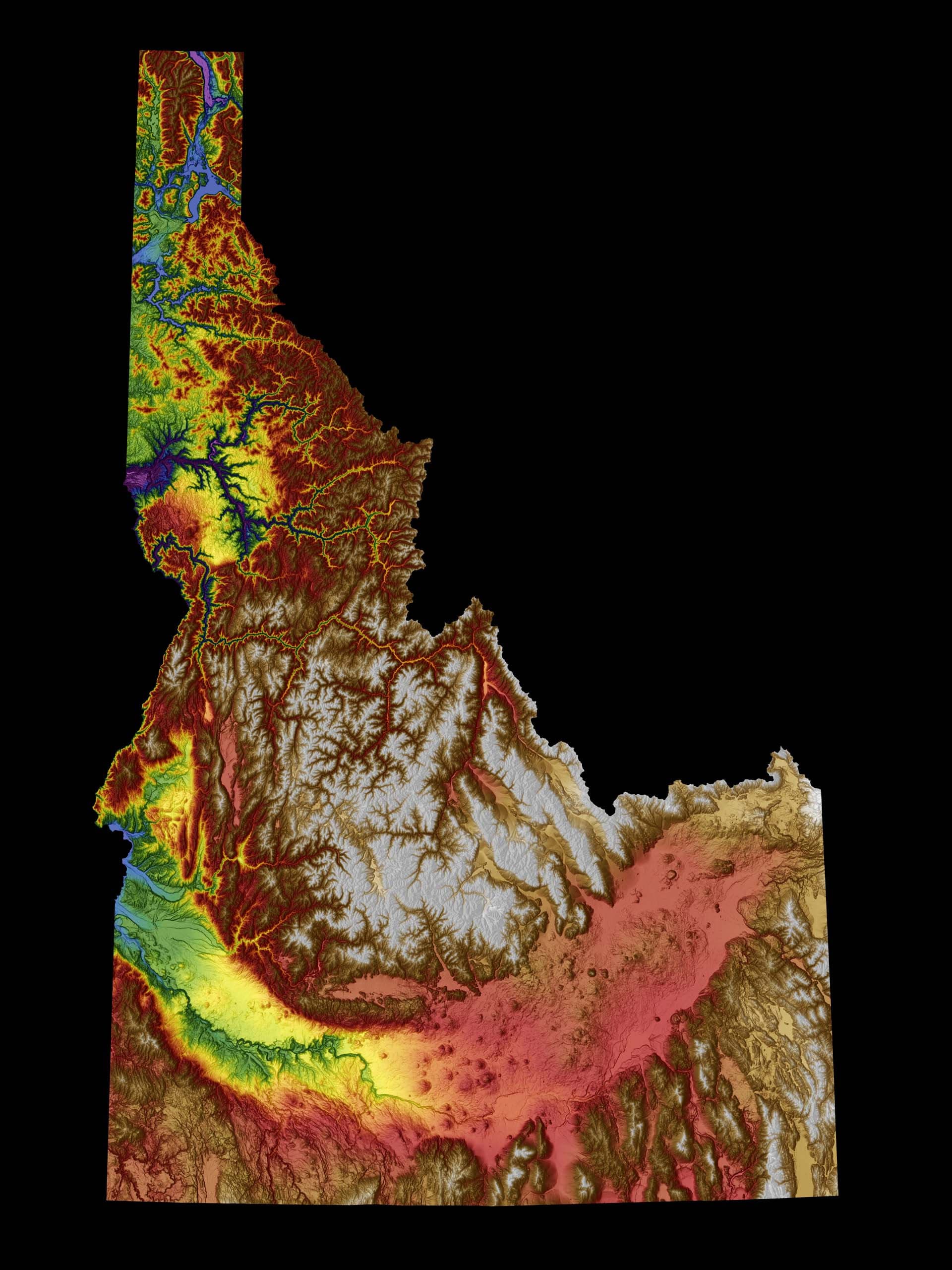 Idaho Elevation Map Idaho 🌳 Adventure Has No Boundaries! 🌳 The