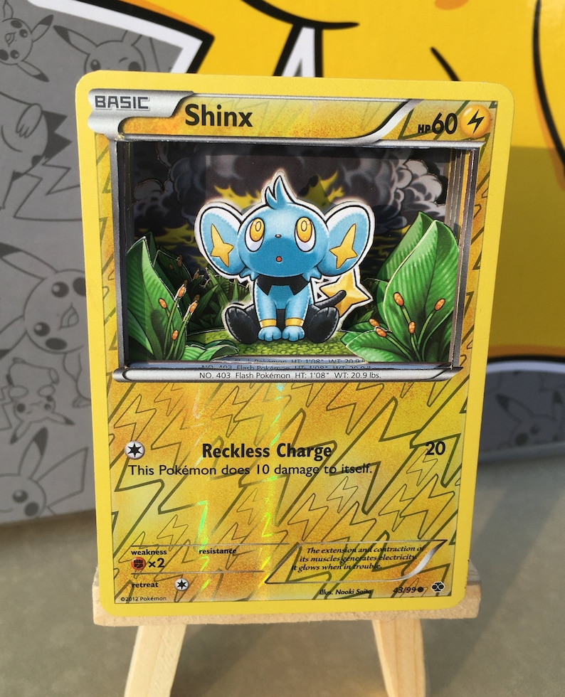 Custom Pokémon 3D Card MADE TO ORDER - Etsy