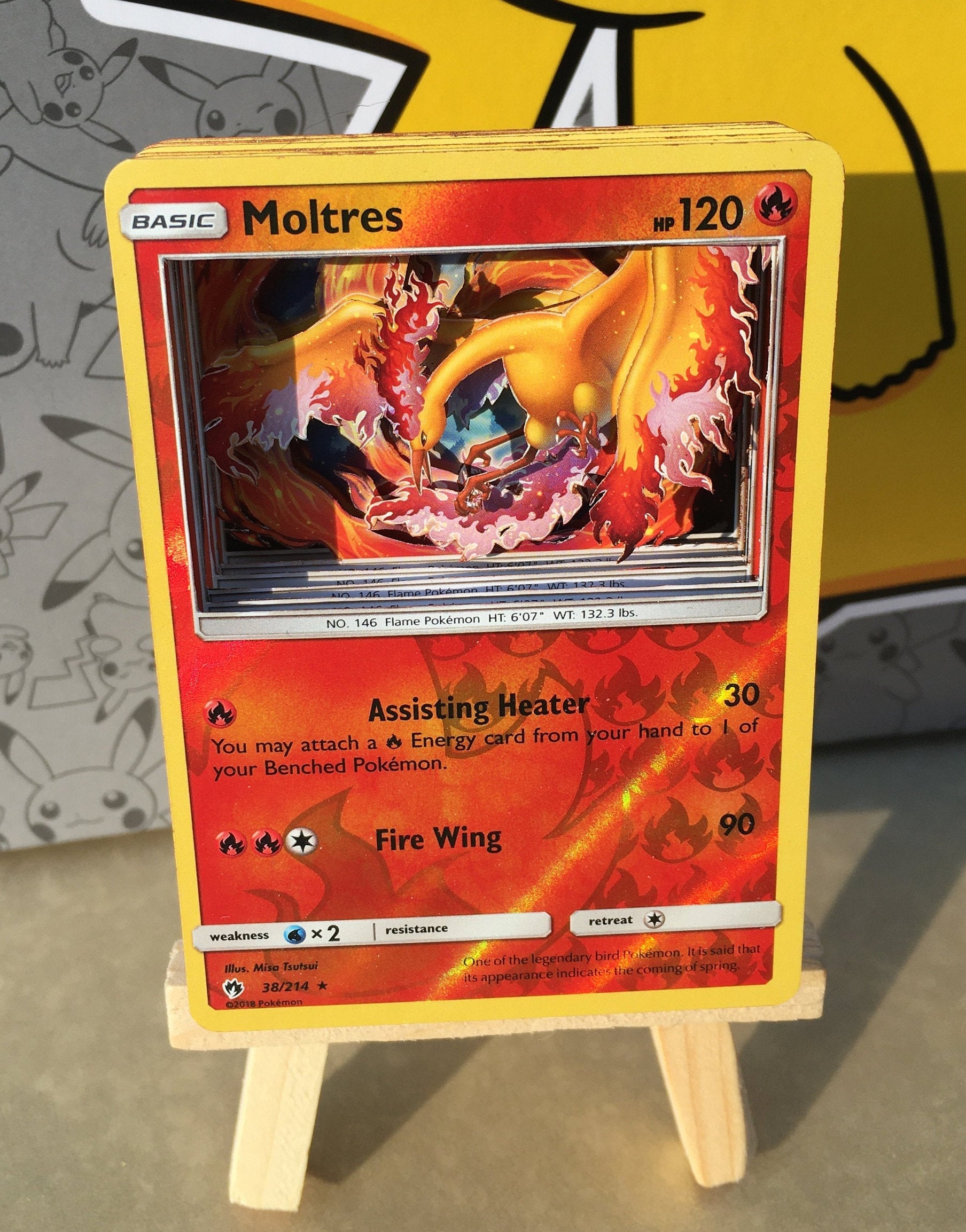 Custom Pokémon 3D Card MADE TO ORDER - Etsy