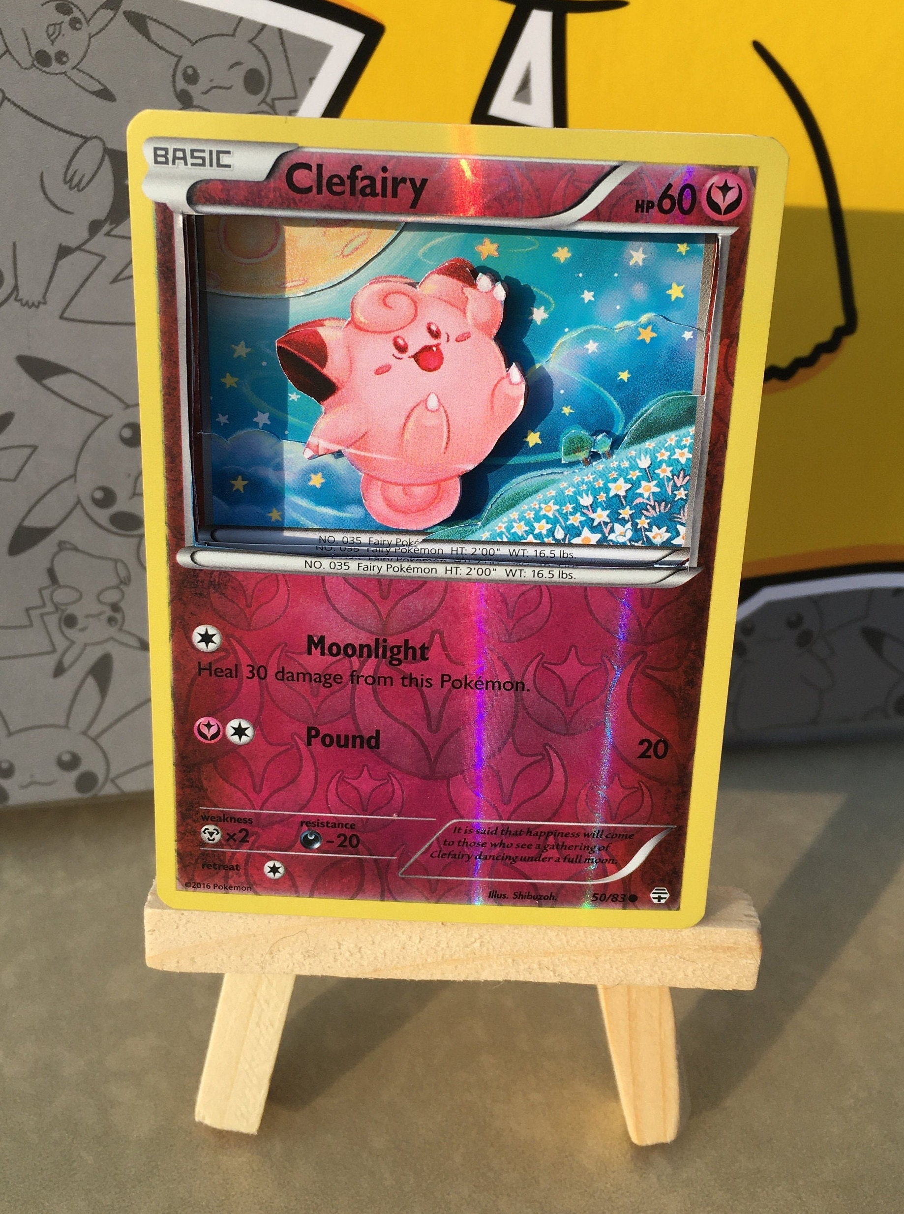 Custom Pokémon 3D Card MADE TO ORDER - Etsy