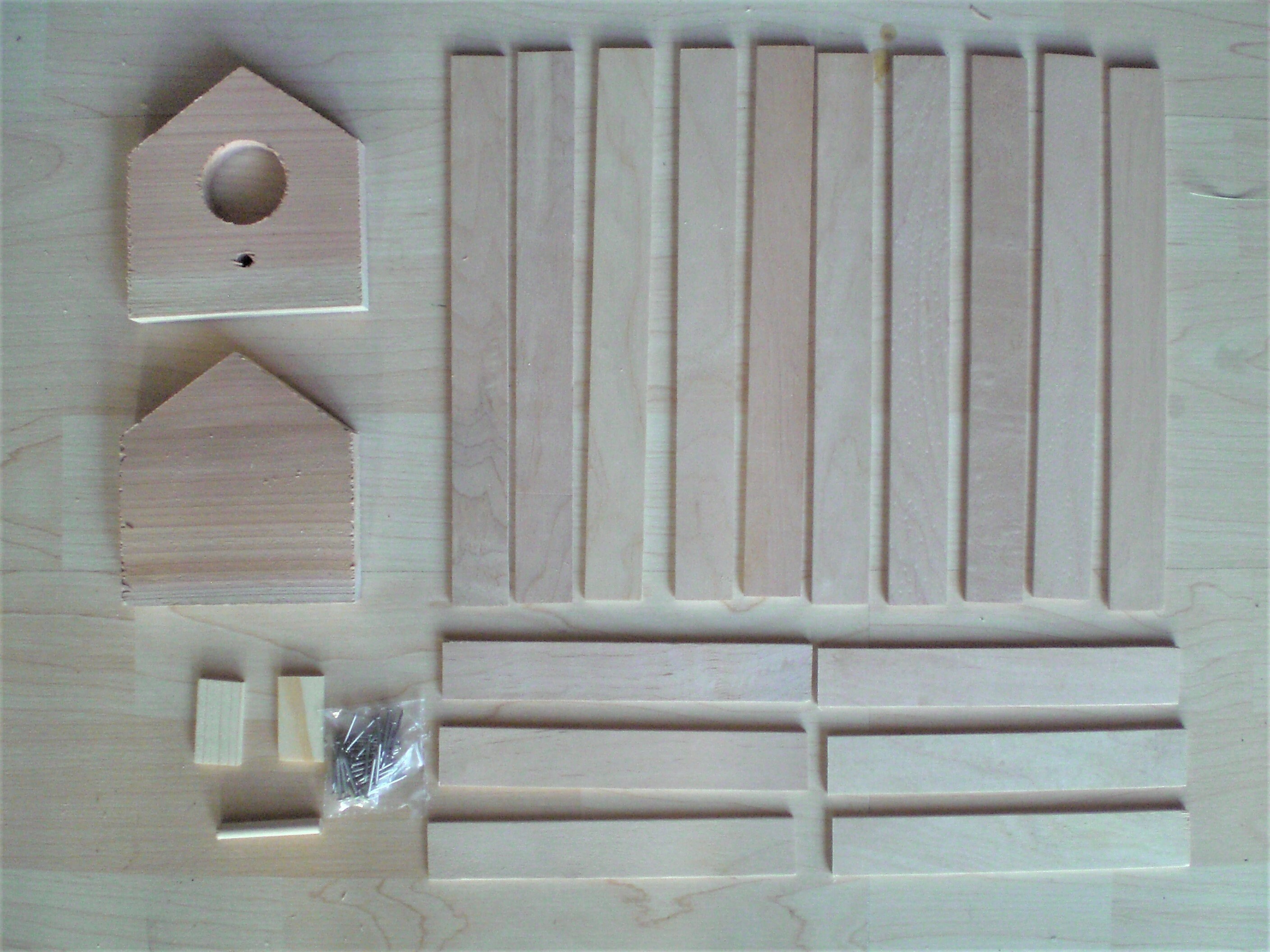 Wood Bird House Kit Complete With Nails DIY Wooden Project - Etsy