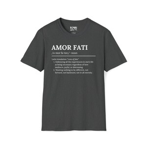 Amor Fati Definition Unisex Softstyle T-shirt - Etsy