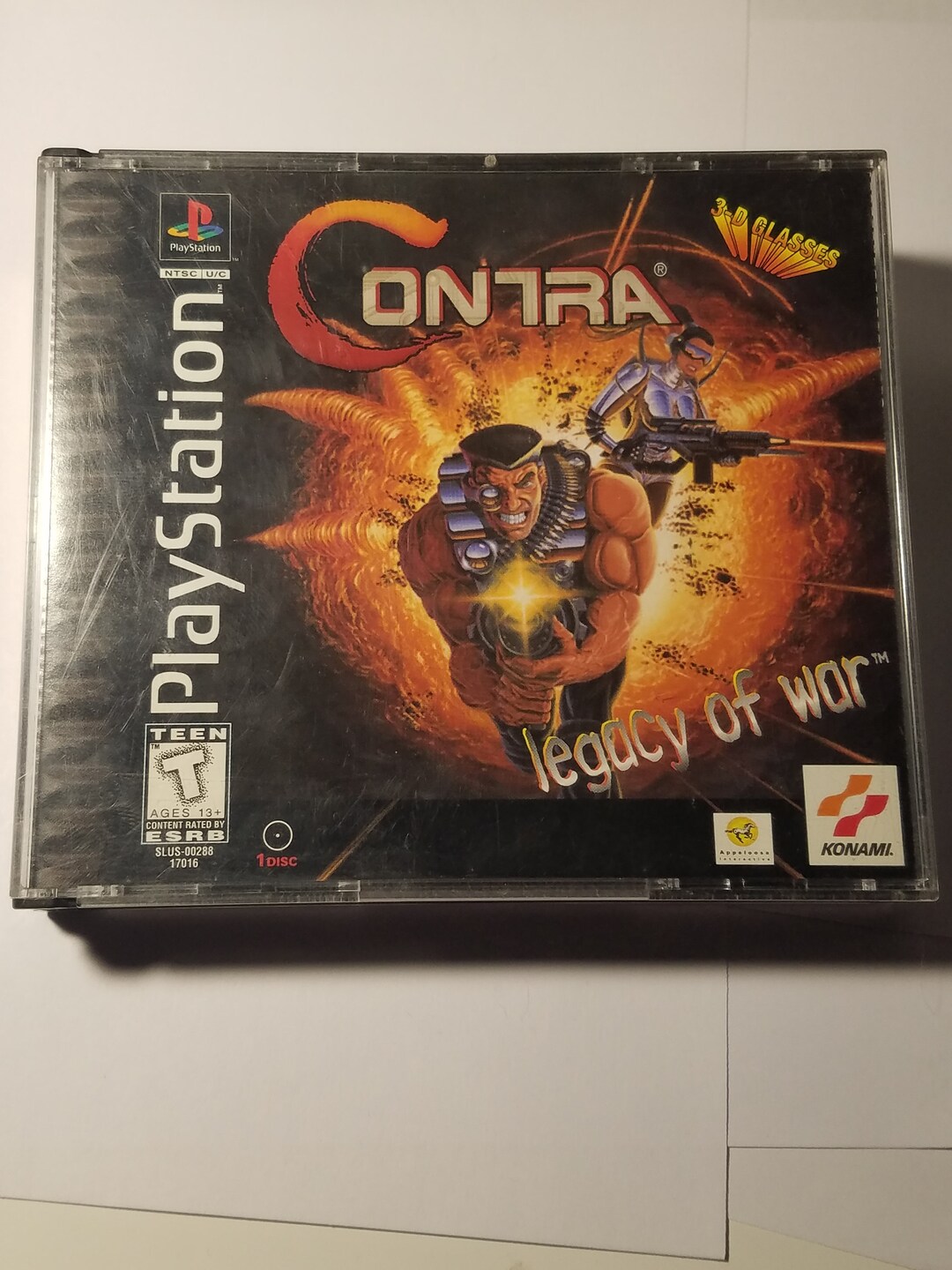 Contra Legacy of War Game Complete CIB Game Black Label PSX PS1, Sony ...