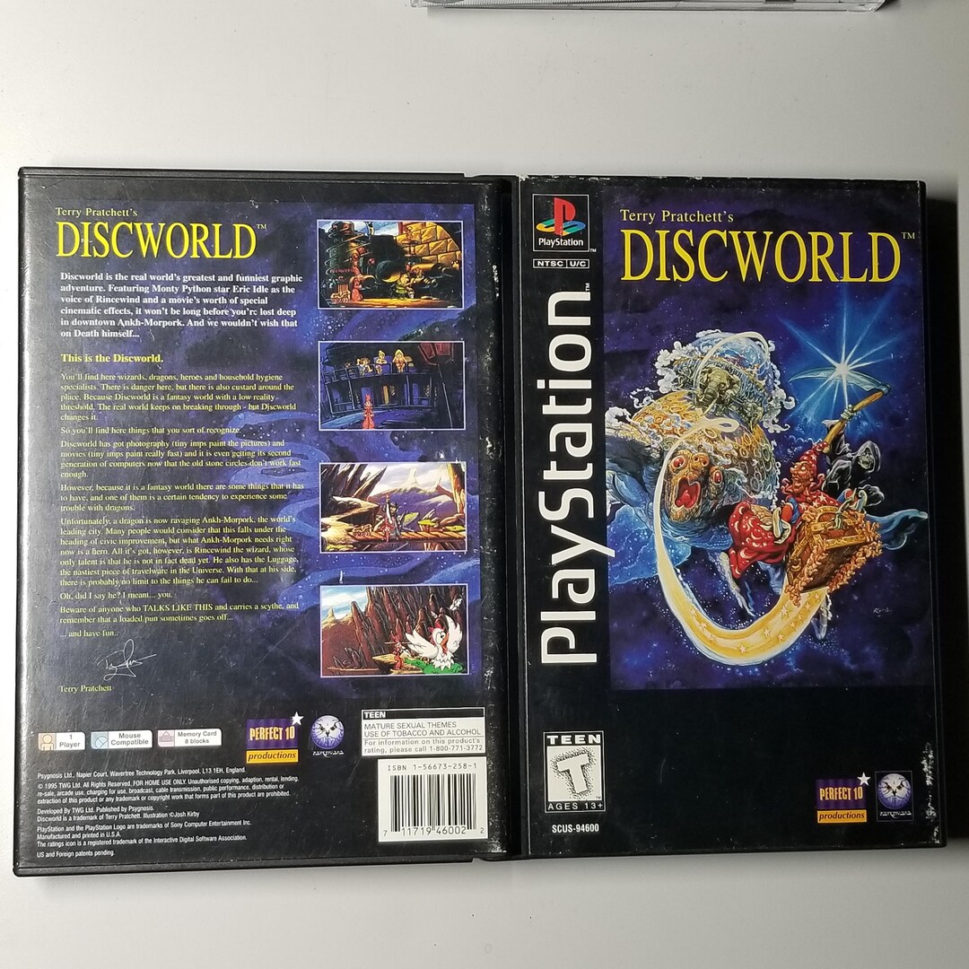 Discworld Playstation 1 PS1, PSX Long Box Authentic Video Game Action ...