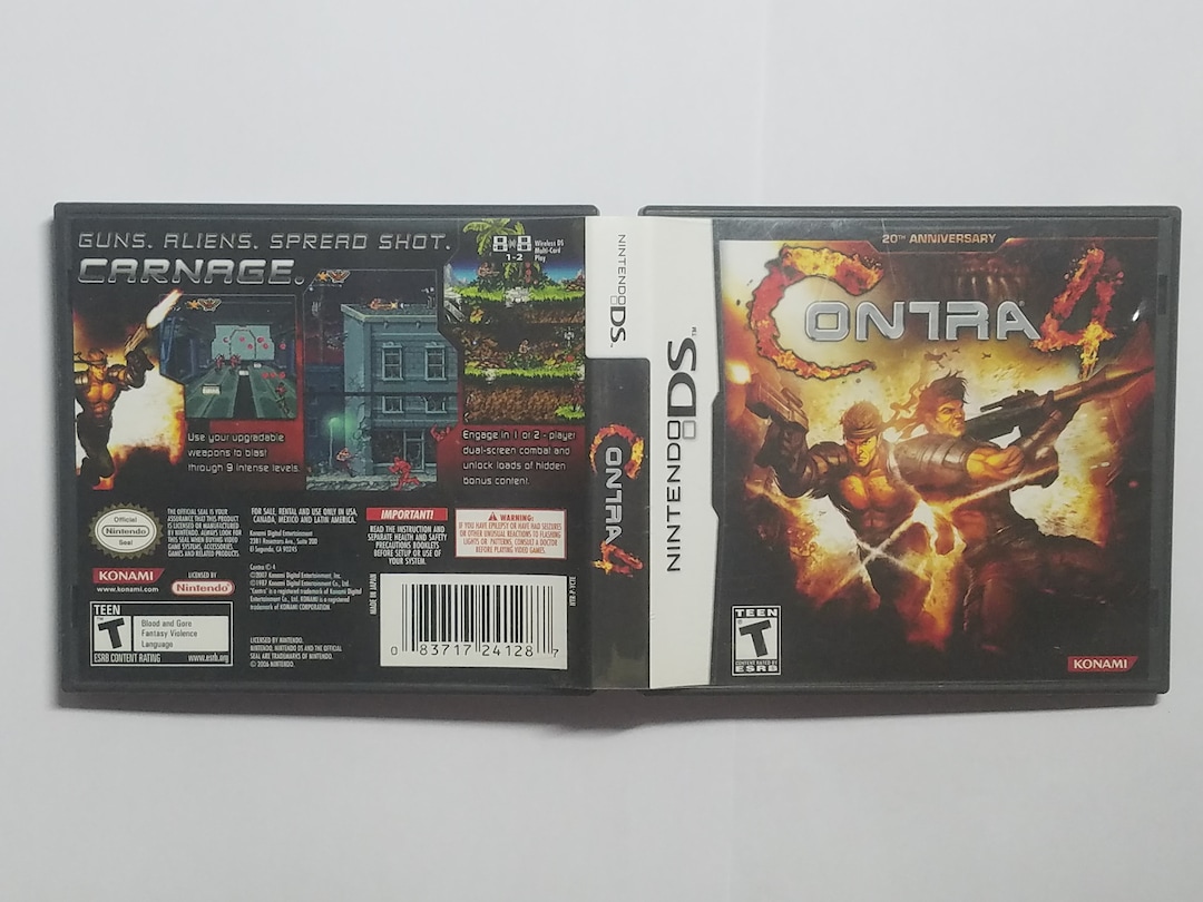 Contra 4 Nintendo DS NDS, DS. 3DS, Dsi Authentic Video Game Bullet Hell ...