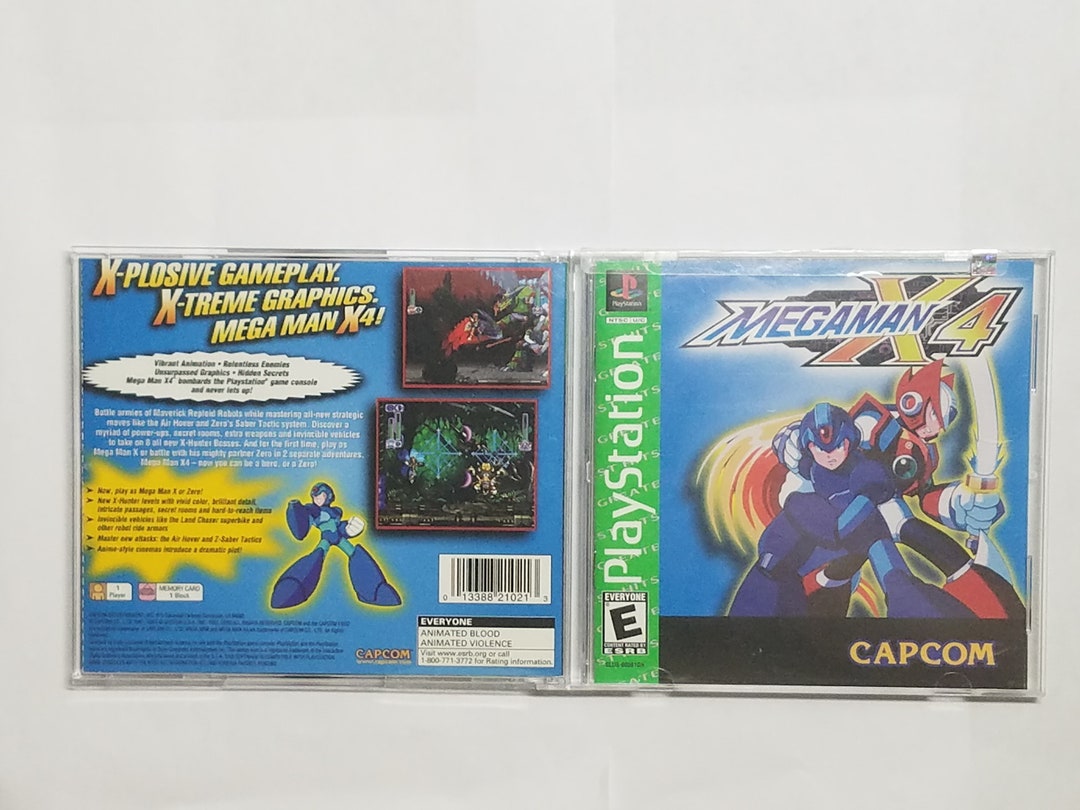 Mega Man X4 Playstation 1 PS1 PSX Authentic Video Game CIB Complete ...