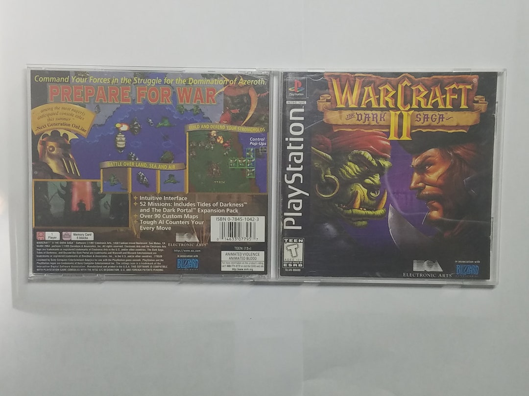 Warcraft II Tides of Darkness Playstation 1 PS1, PSX Authentic Video ...