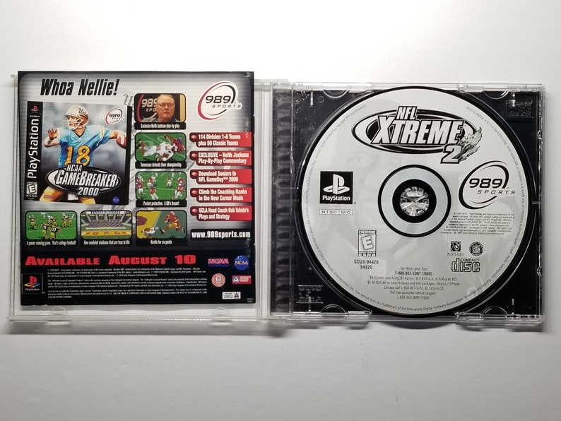NFL Xtreme 2 Playstation 1 PS1, PSX CIB Complete Tested Working ...