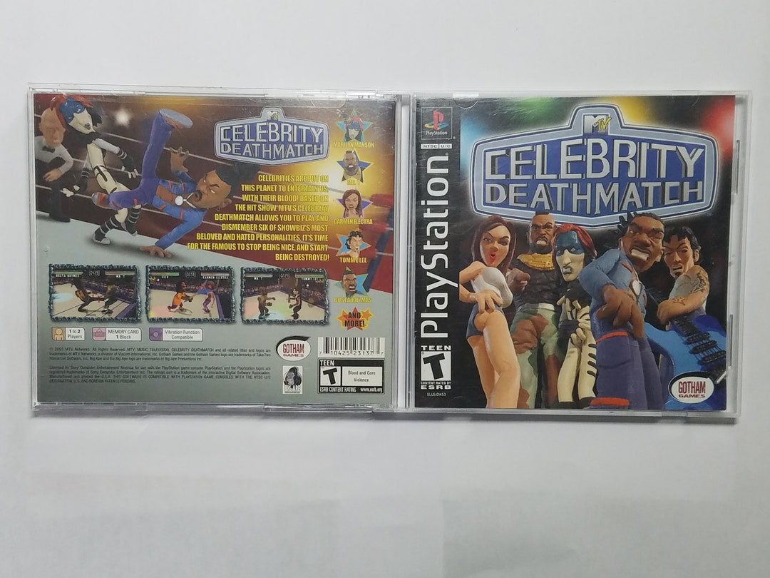 Celebrity Deathmatch Playstation 1 PS1, Psx, PS2 Authentic Video Game ...