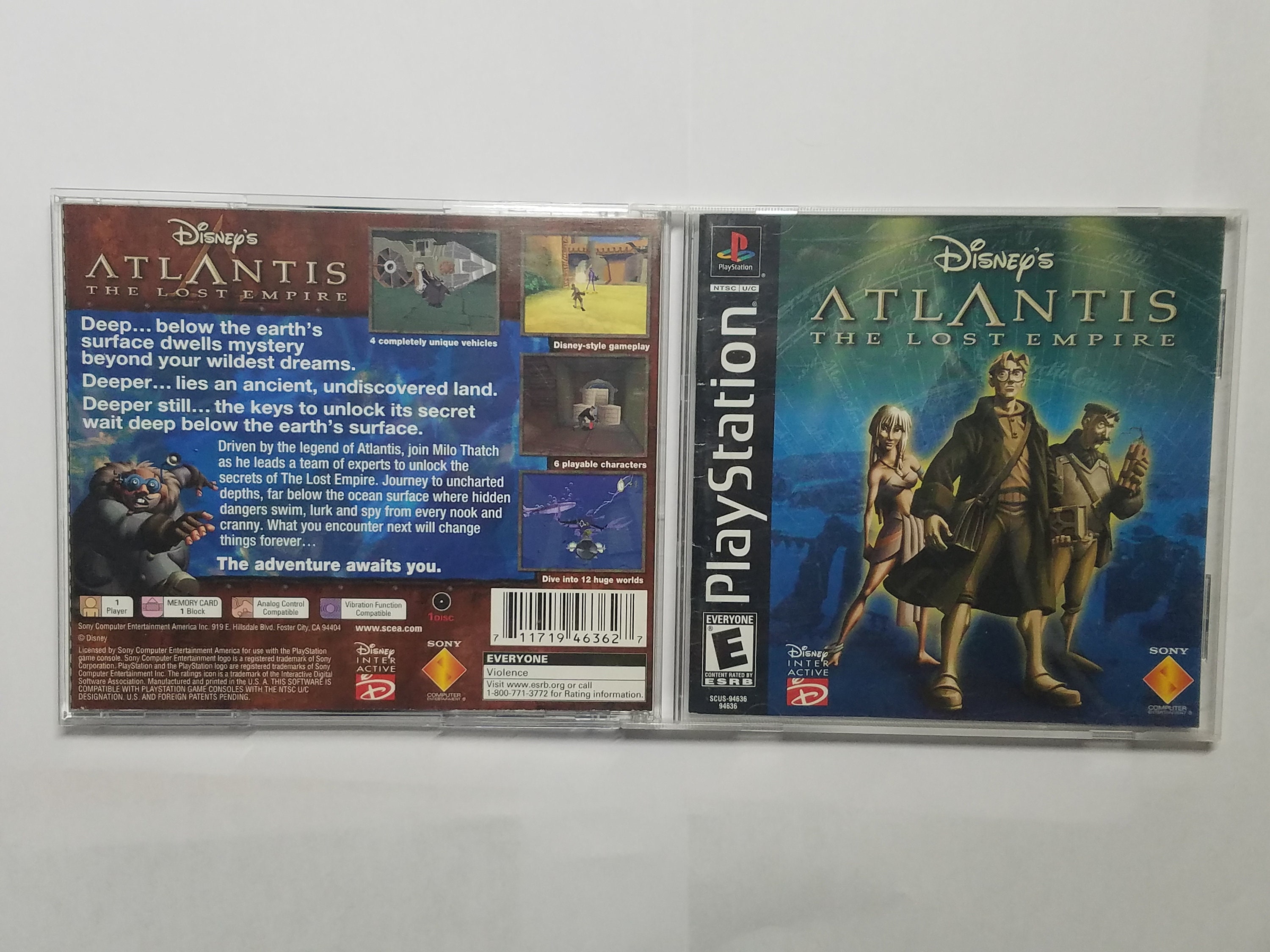 Disney Atlantis: the Lost Empire Game Complete CIB Game Jewel Case PSX ...