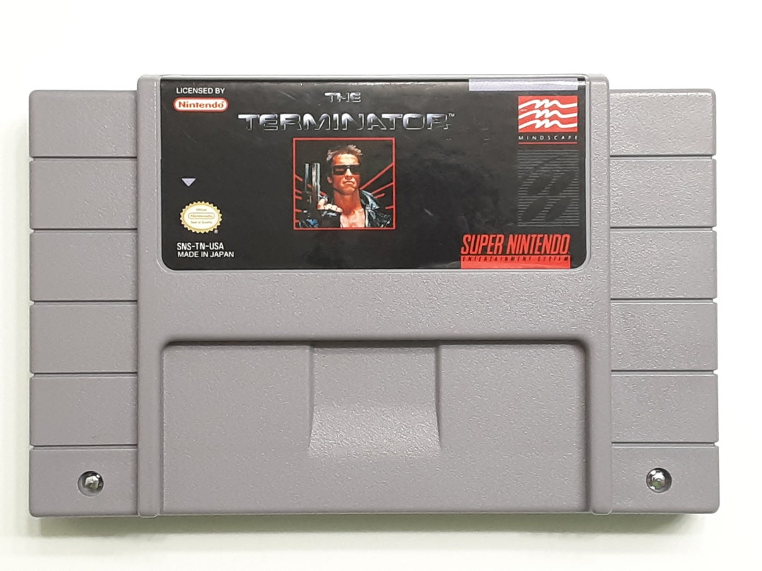 The Terminator Super Nintendo SNES Authentic Video Game Arcade Action ...
