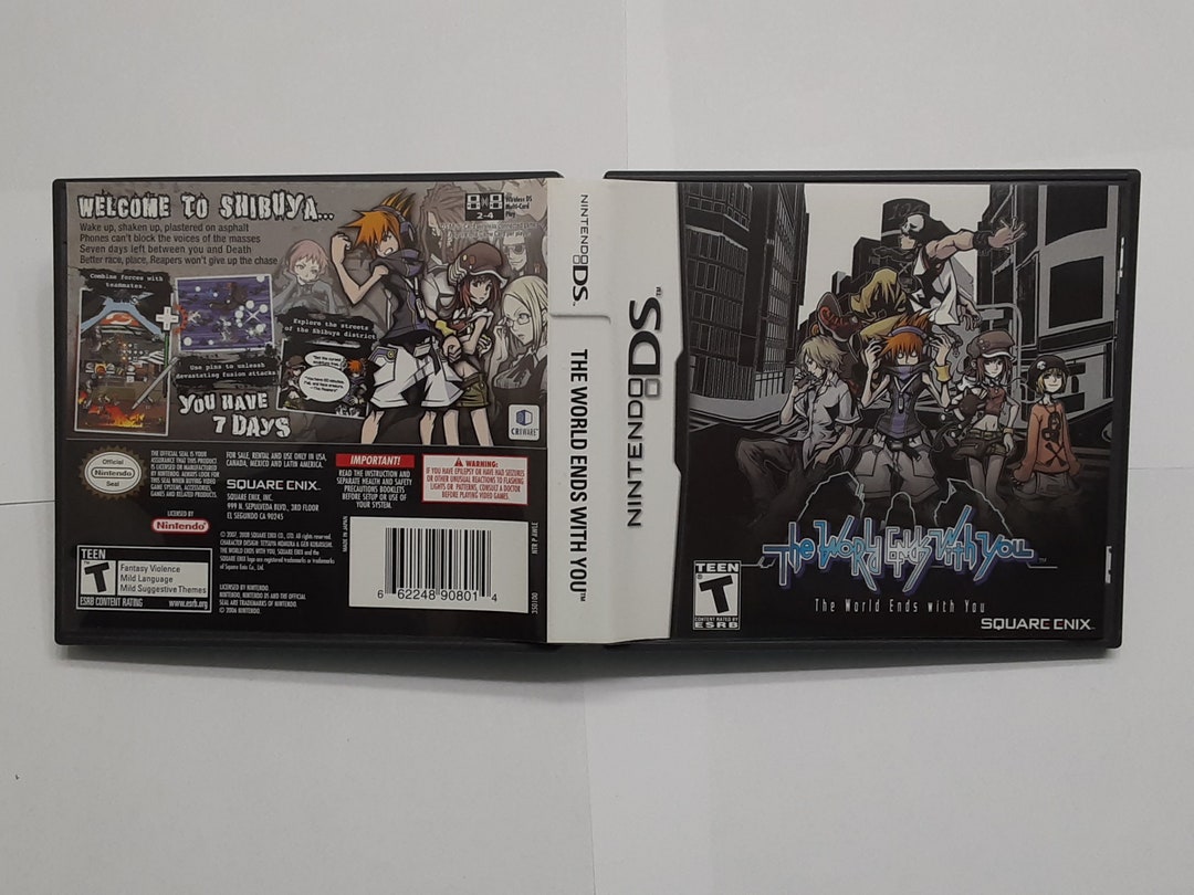 The World Ends With You Nintendo DS NDS, DS, Dsi, 3DS Authentic Video ...