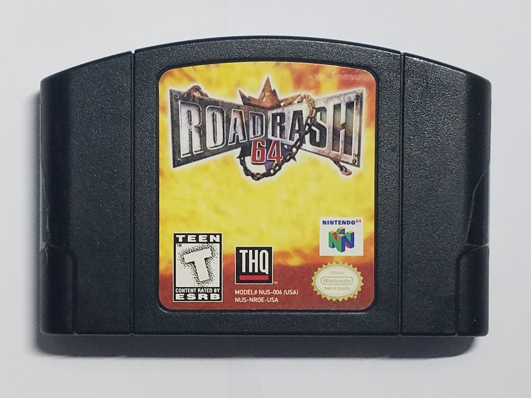 Road Rash 64 Game Nintendo 64 N64 Cartridge - Etsy