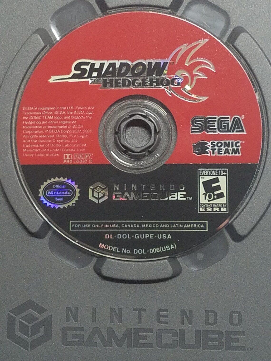 Shadow the Hedgehog Nintendo Gamecube GC Authentic Video Game Complete ...