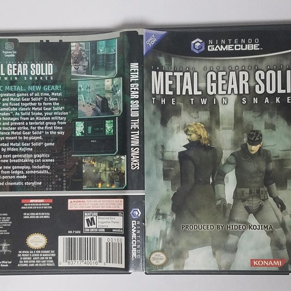 Metal Gear Solid the Twin Snakes Gamecube Game - Etsy
