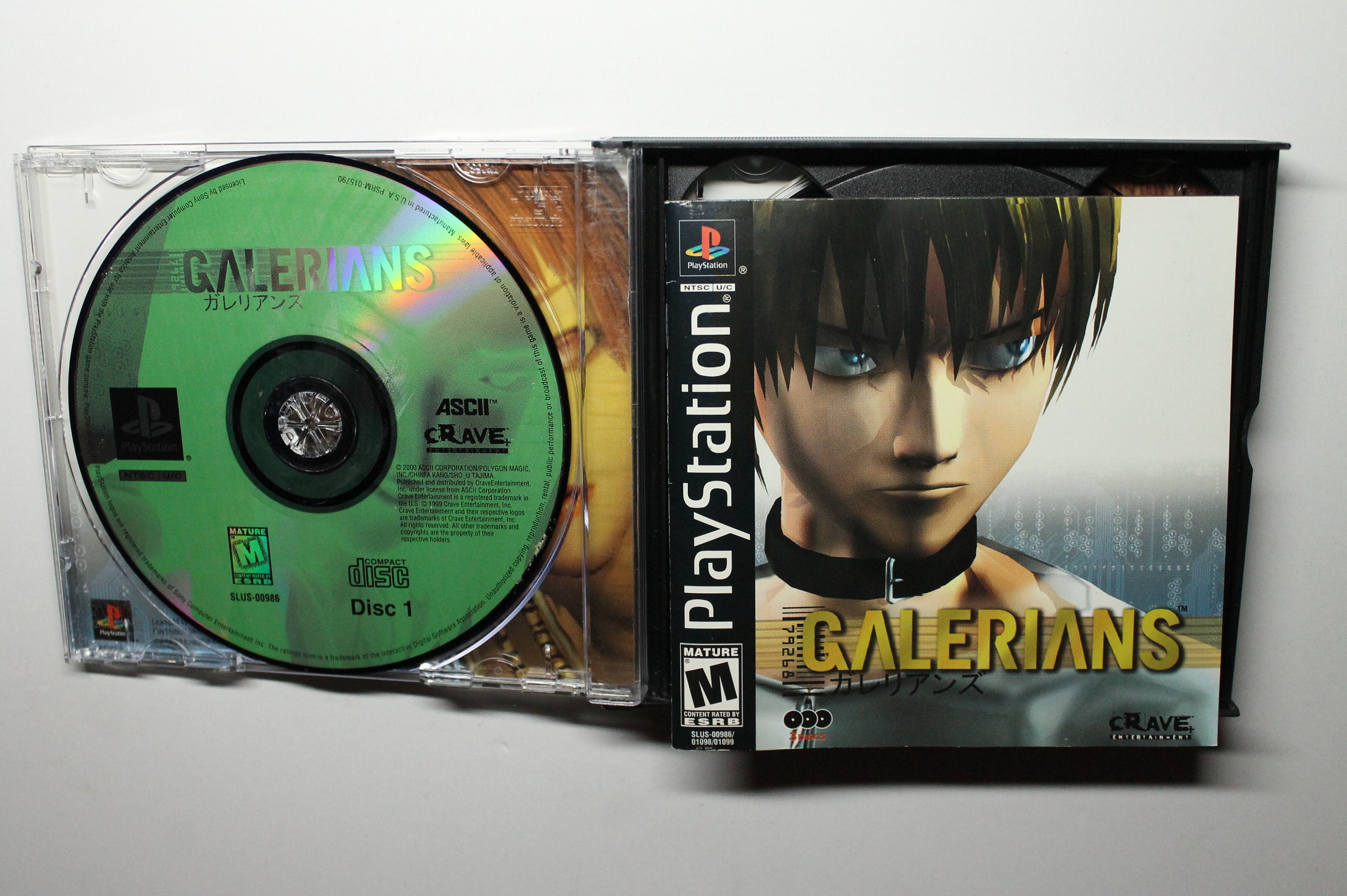 Galerians Playstation 1 PS1, PSX Authentic Video Game Cib Complete Oem ...