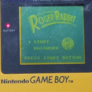 Who Framed Roger Rabbit Game Nintendo Game Boy GB Authentic NTSC/U ...