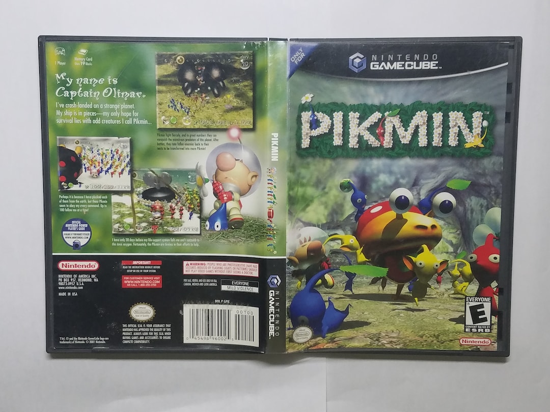 Pikmin Nintendo Gamecube GC Authentic Video Game Complete CIB Game Role ...