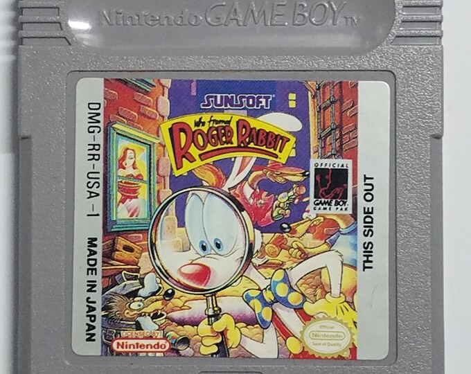 Who Framed Roger Rabbit Game Nintendo Game Boy GB Authentic NTSC/U ...